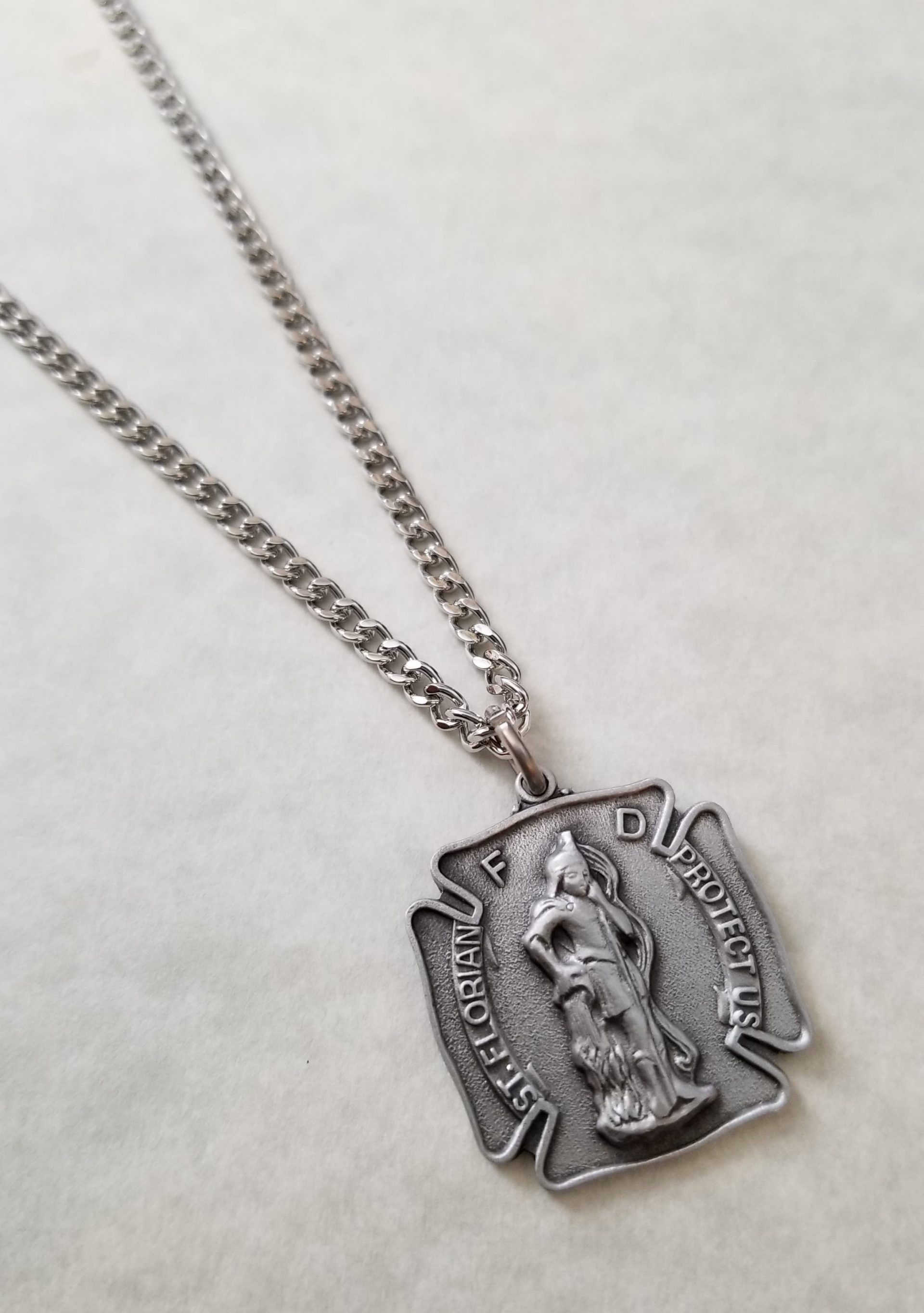 Firefighter Saint Florian Necklace - Padre Pio Foundation of America Firefighter Saint Florian Necklace - Padre Pio Foundation of America